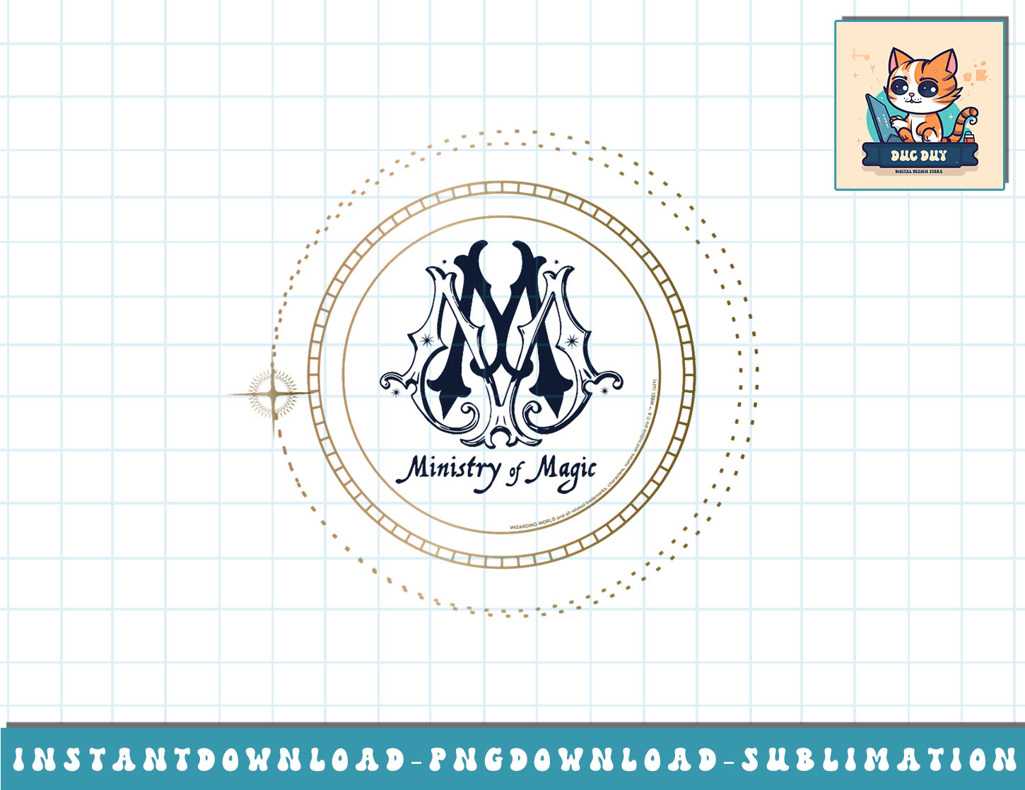 Harry Potter Ministry of Magic Emblem png, sublimate, digita - Inspire ...