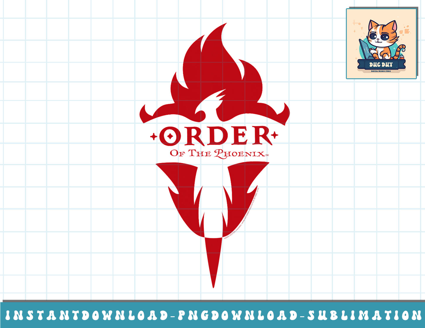 Harry Potter Order of The Phoenix Flame Logo png, sublimate, | Inspire ...