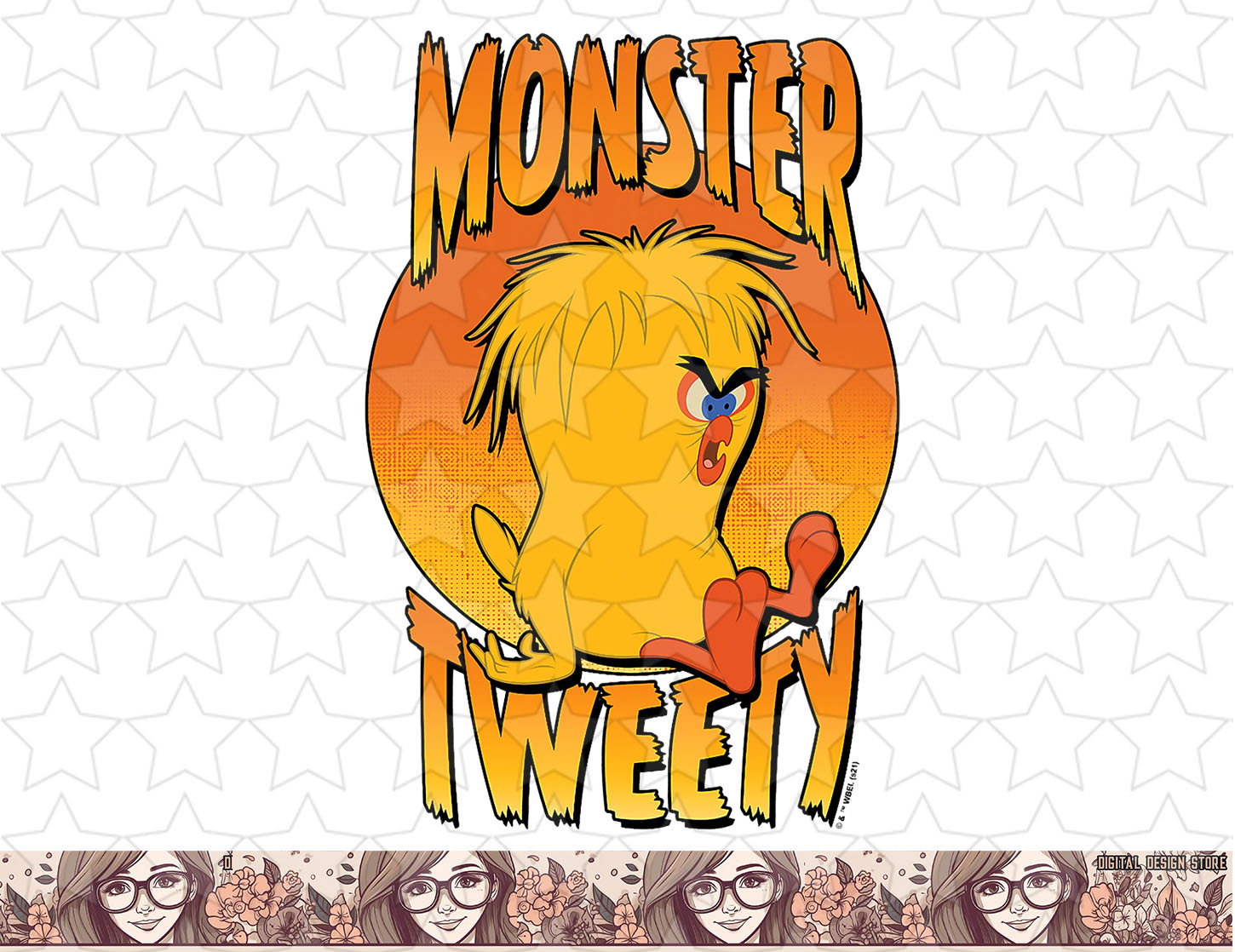 Looney Tunes Halloween Monster Tweety Bird png, sublimation, | Inspire ...