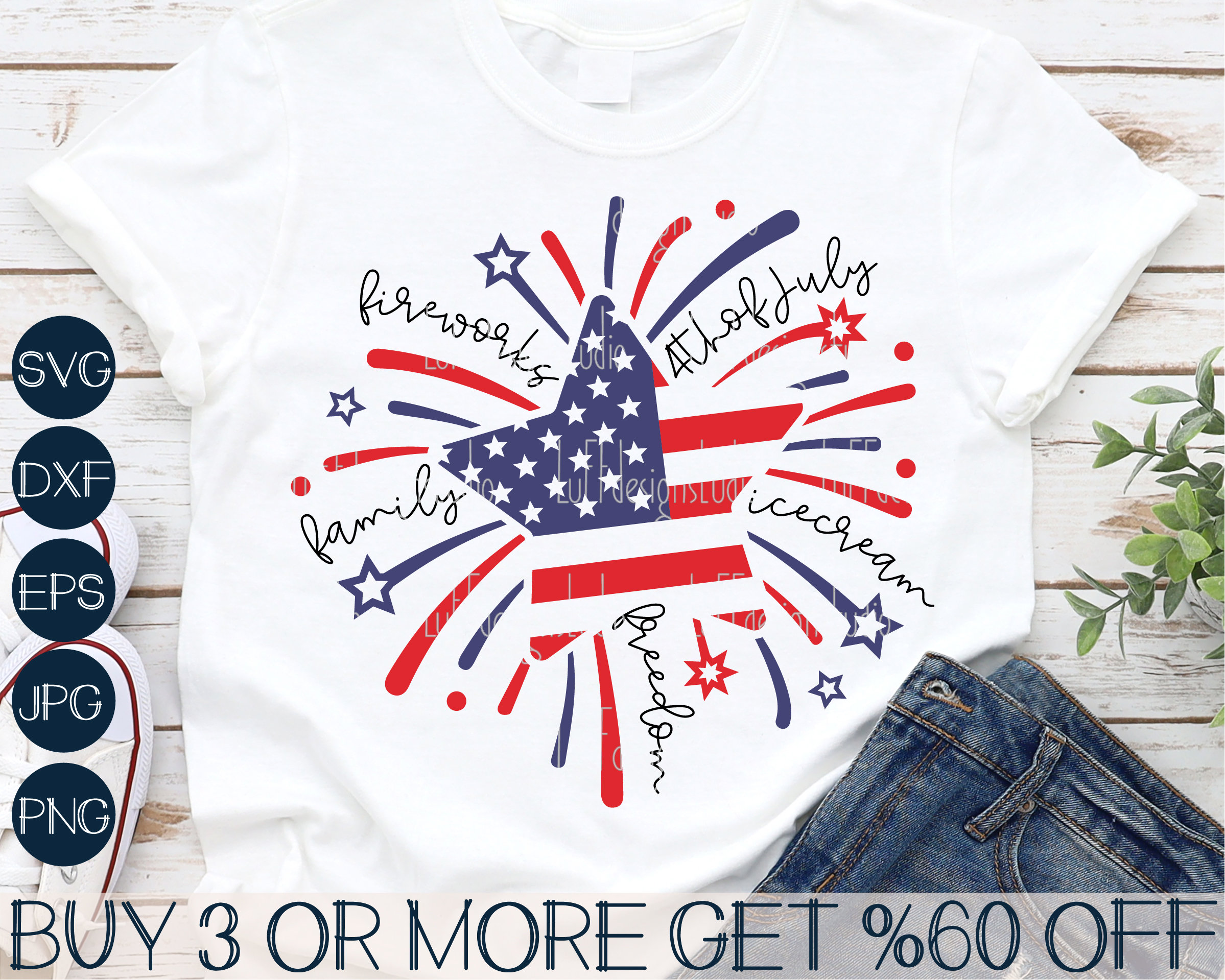 Firework SVG, 4th of July SVG, Patriotic SVG, American Flag | Inspire ...