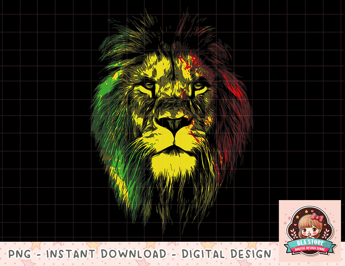 Lion Juneteenth Cool Black History African Flag Artwork png, | Inspire ...