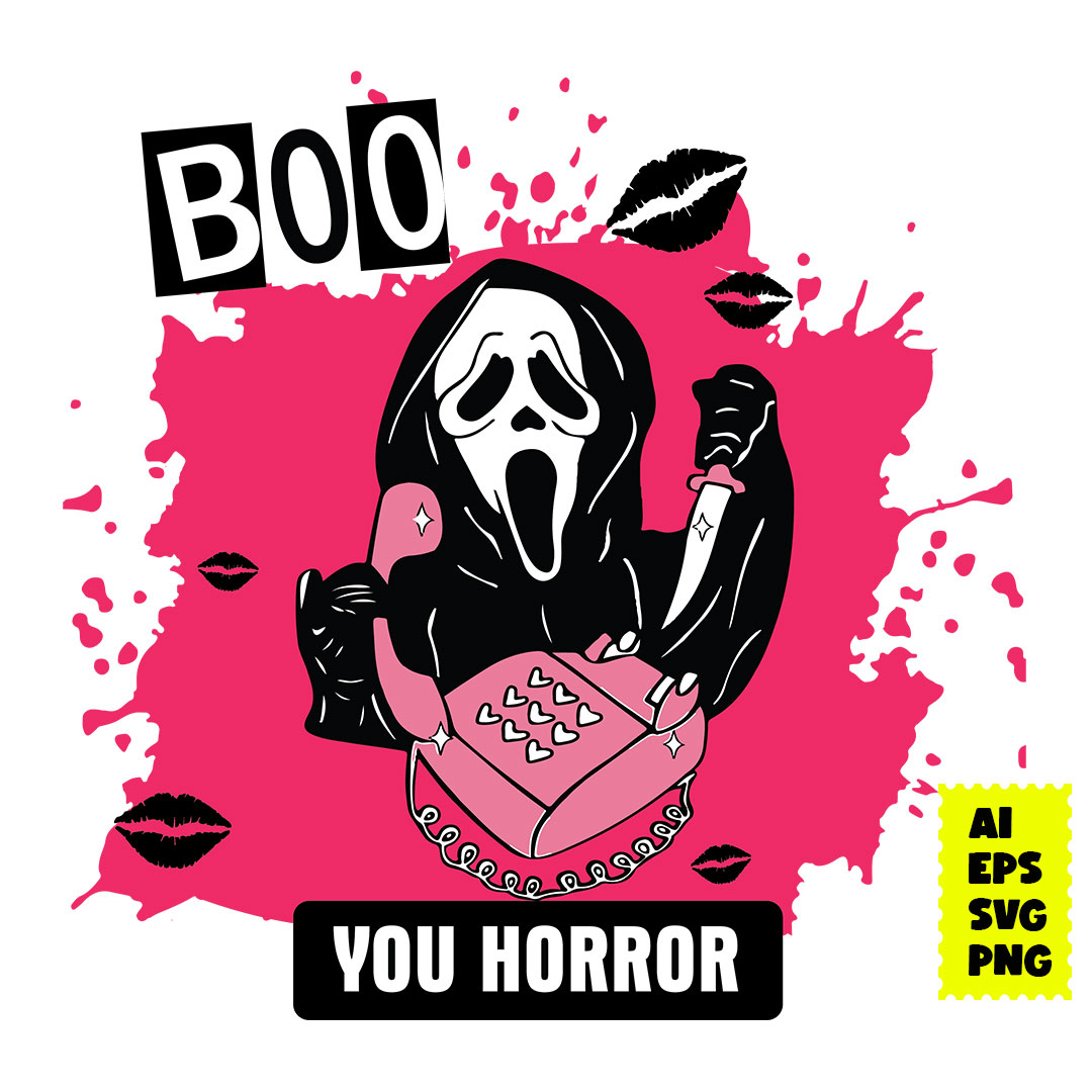 Boo You Horror Svg, Ghostface, Halloween Svg, Horrror Movie | Inspire ...