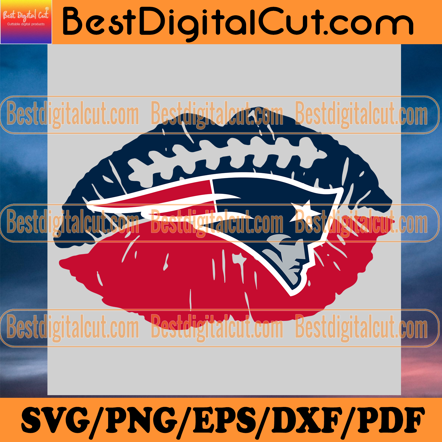 New England Patriots NFL Lips Svg, Sport Svg, Foot | Inspire Uplift