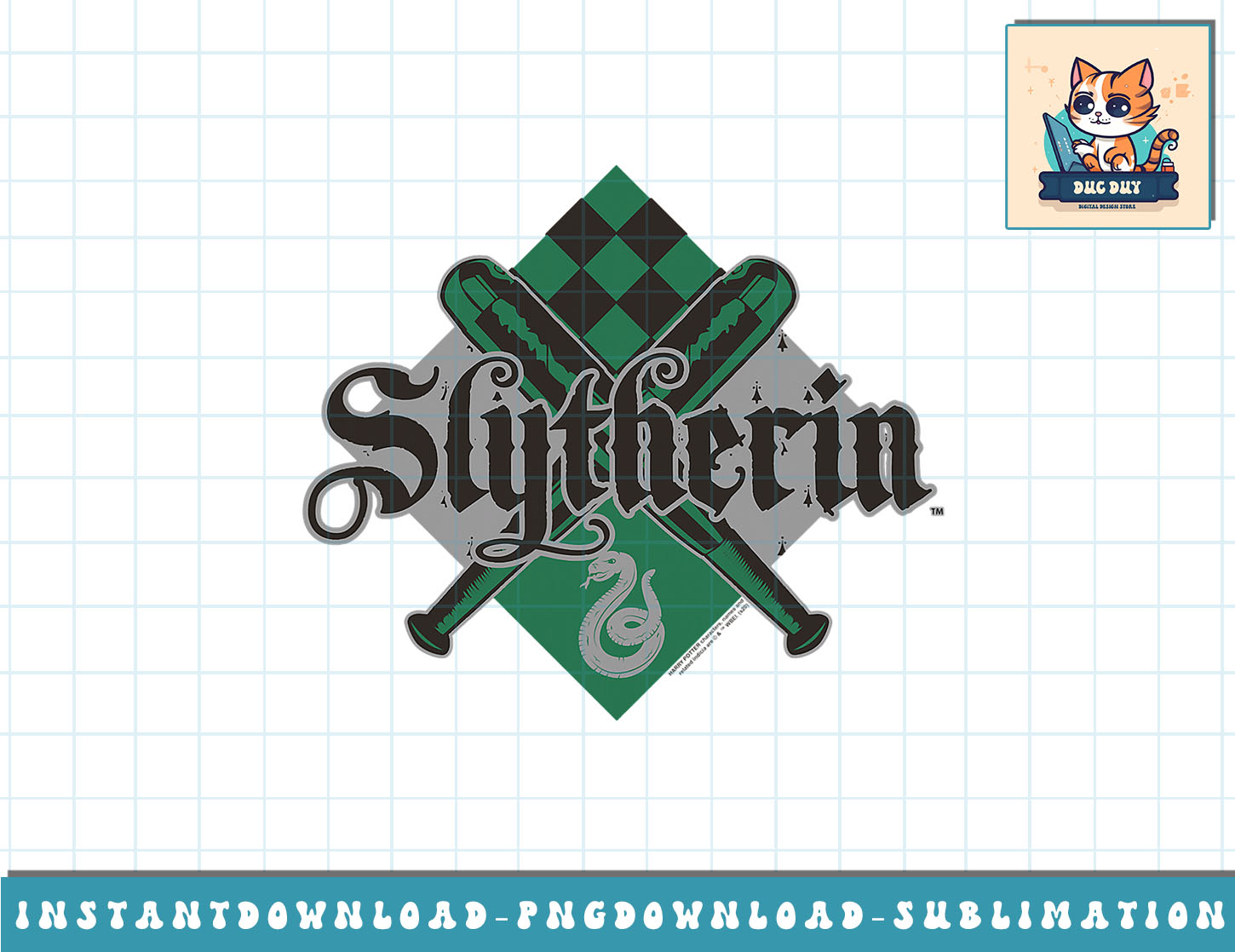 Harry Potter Slytherin Quidditch Diamond Logo png, sublimate | Inspire ...