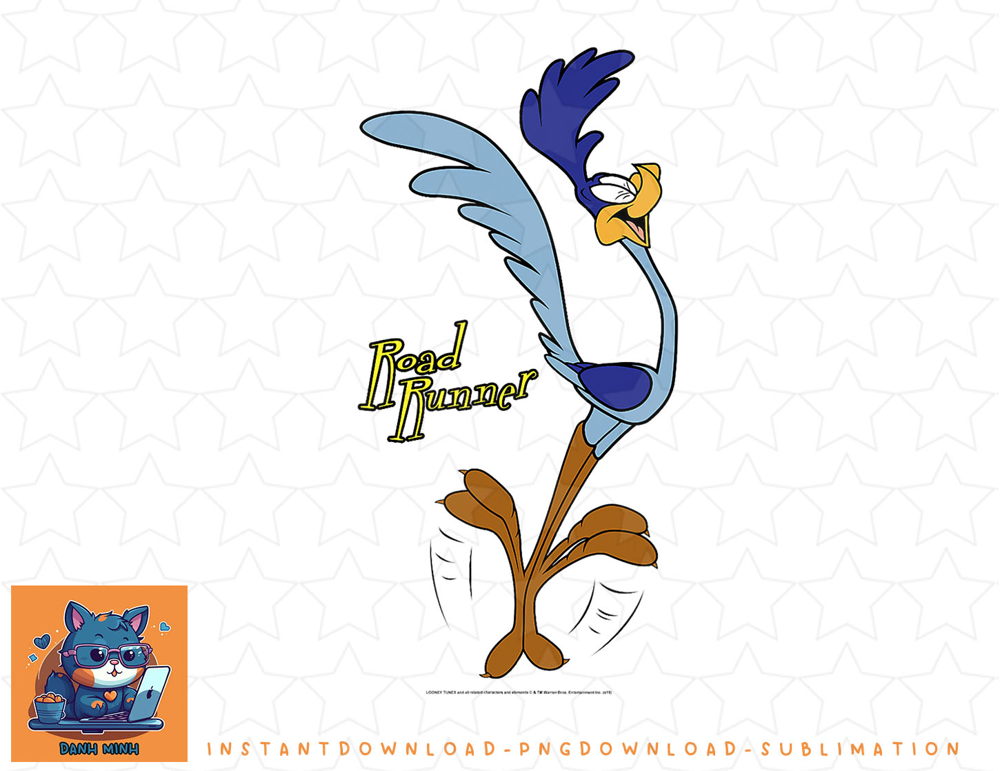 Looney Tunes Road Runner Happy Portrait png, sublimation, di | Inspire ...