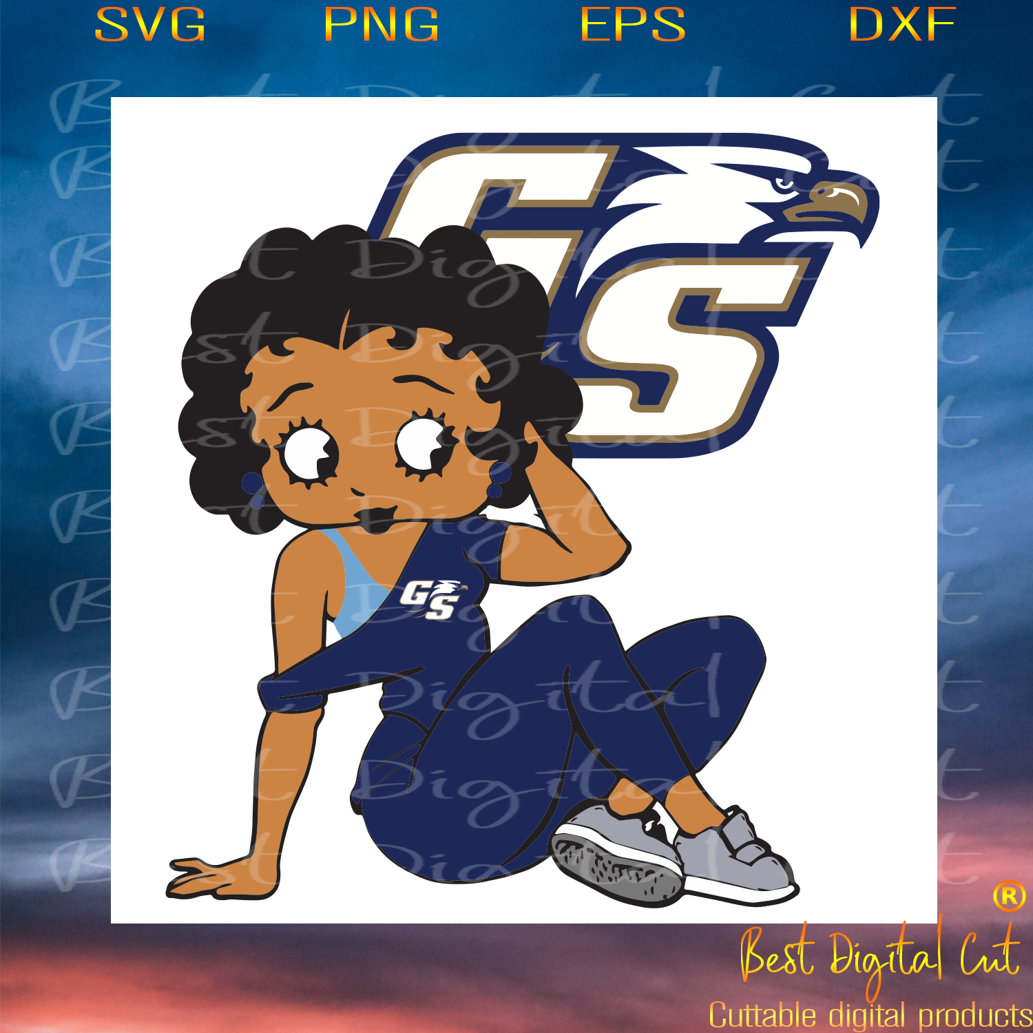 GS Betty Boop, Sport Svg, Football Svg, Betty Boop - Inspire Uplift