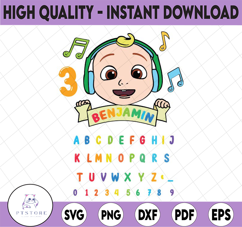 Cocomelon Logo And Full Alphabets Birthday svg/png, Cocomelo - Inspire ...