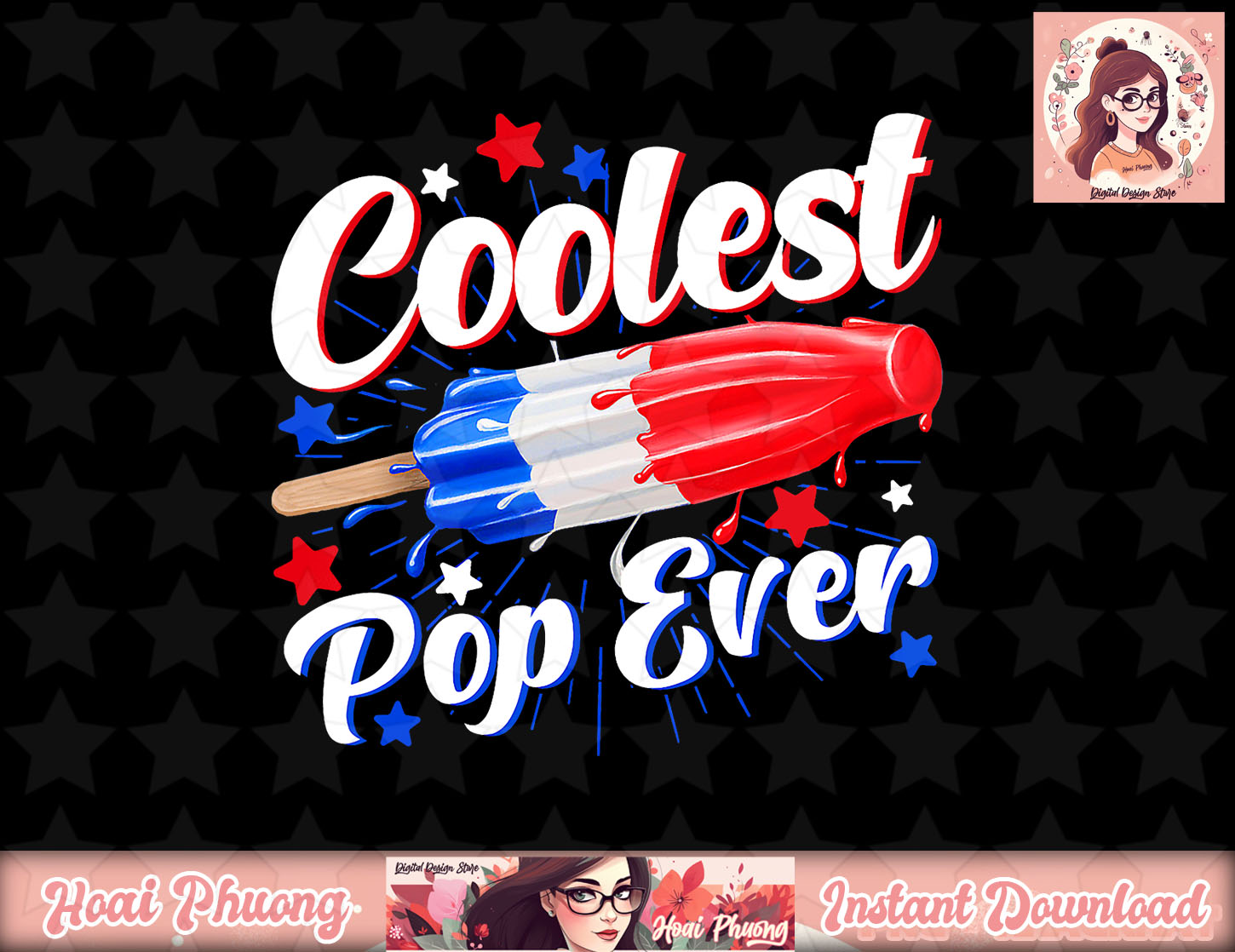 Mens Coolest Pop Ever Popsicle Funny Retro Bomb 4th of July | Inspire ...