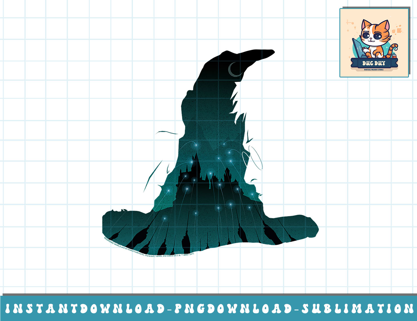 Harry Potter Sorting Hat and Hogwarts Attack png, sublimate, | Inspire ...