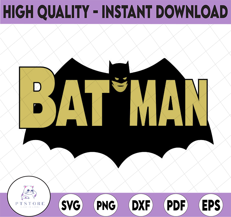 Batman Bat Man Super Hero Emblem Logo SVG, Super Dadman Bat | Inspire ...