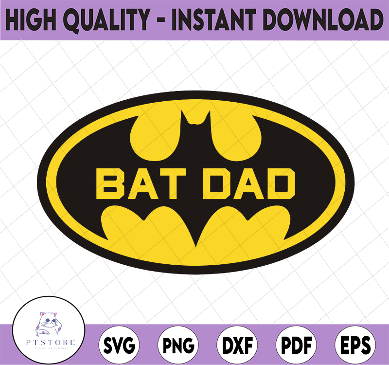 BatMan Dad Logo Svg, Super Dad, Super Dadman Bat Hero Funny, | Inspire ...