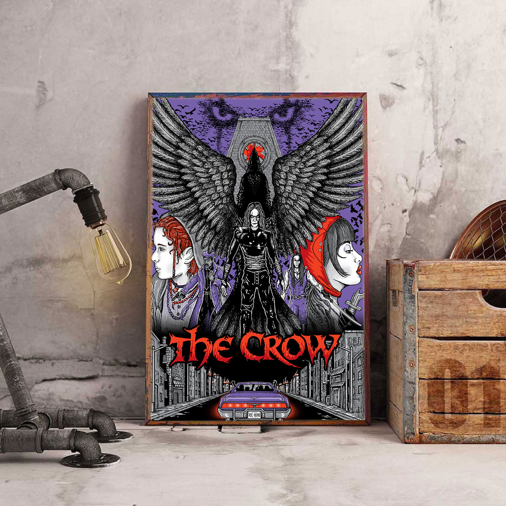 Movie Poster, The Crow Poster, The Crow Wall Art, Movie Deco - Inspire ...