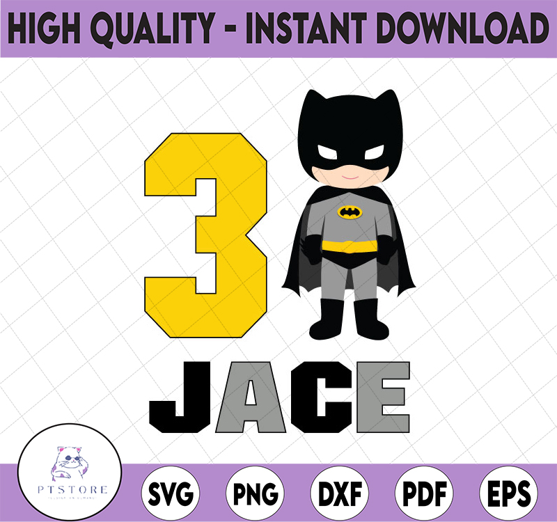 Personalized Name Batman Birthday Svg, Boys Birthday Svg, Di | Inspire ...