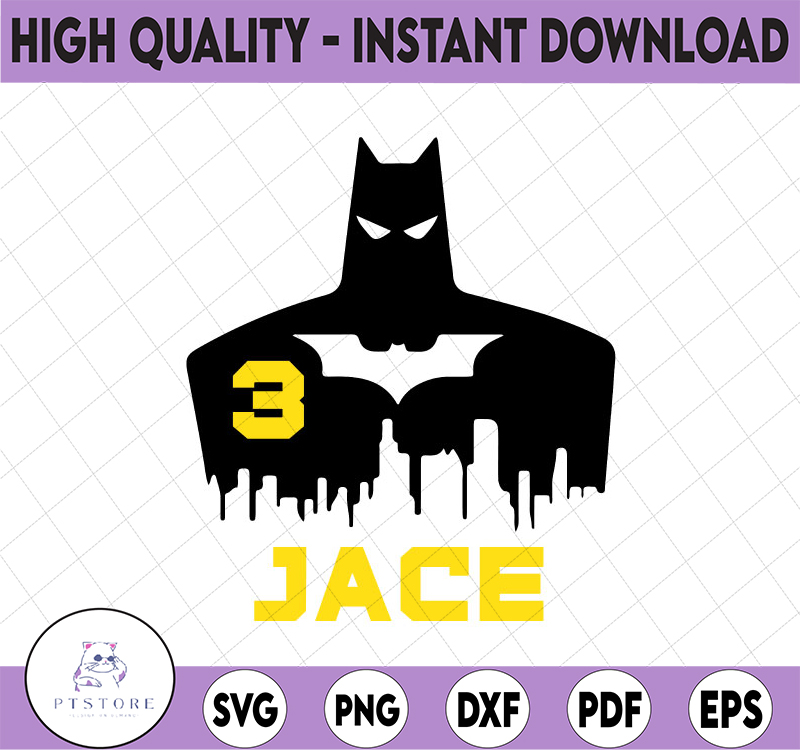 Personalized Name Batman Birthday Svg, Boys Birthday Svg, Di | Inspire ...