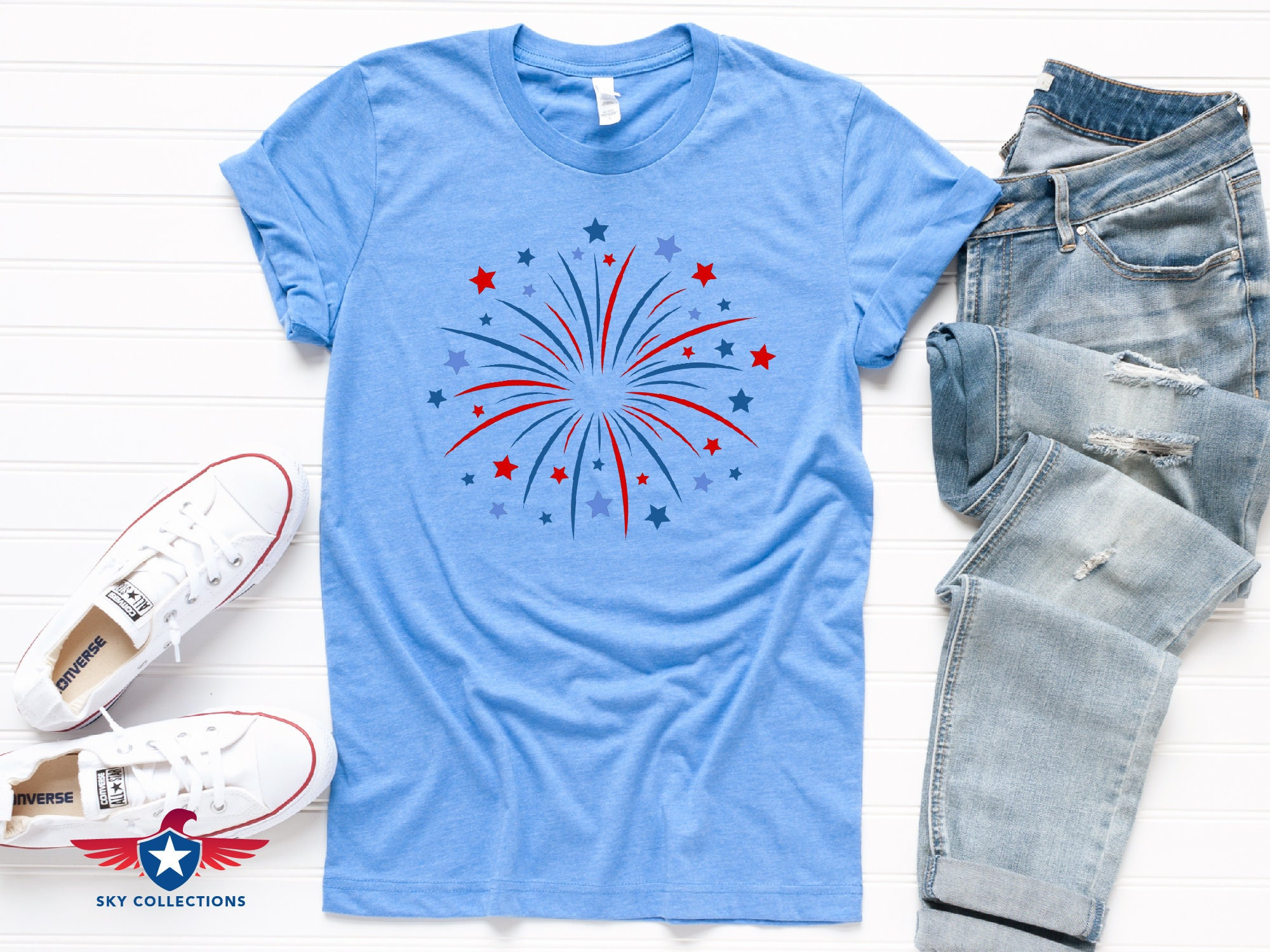 Fireworks Shirt, Patriotic Shirt, 4th of July Shirt, America | Inspire ...