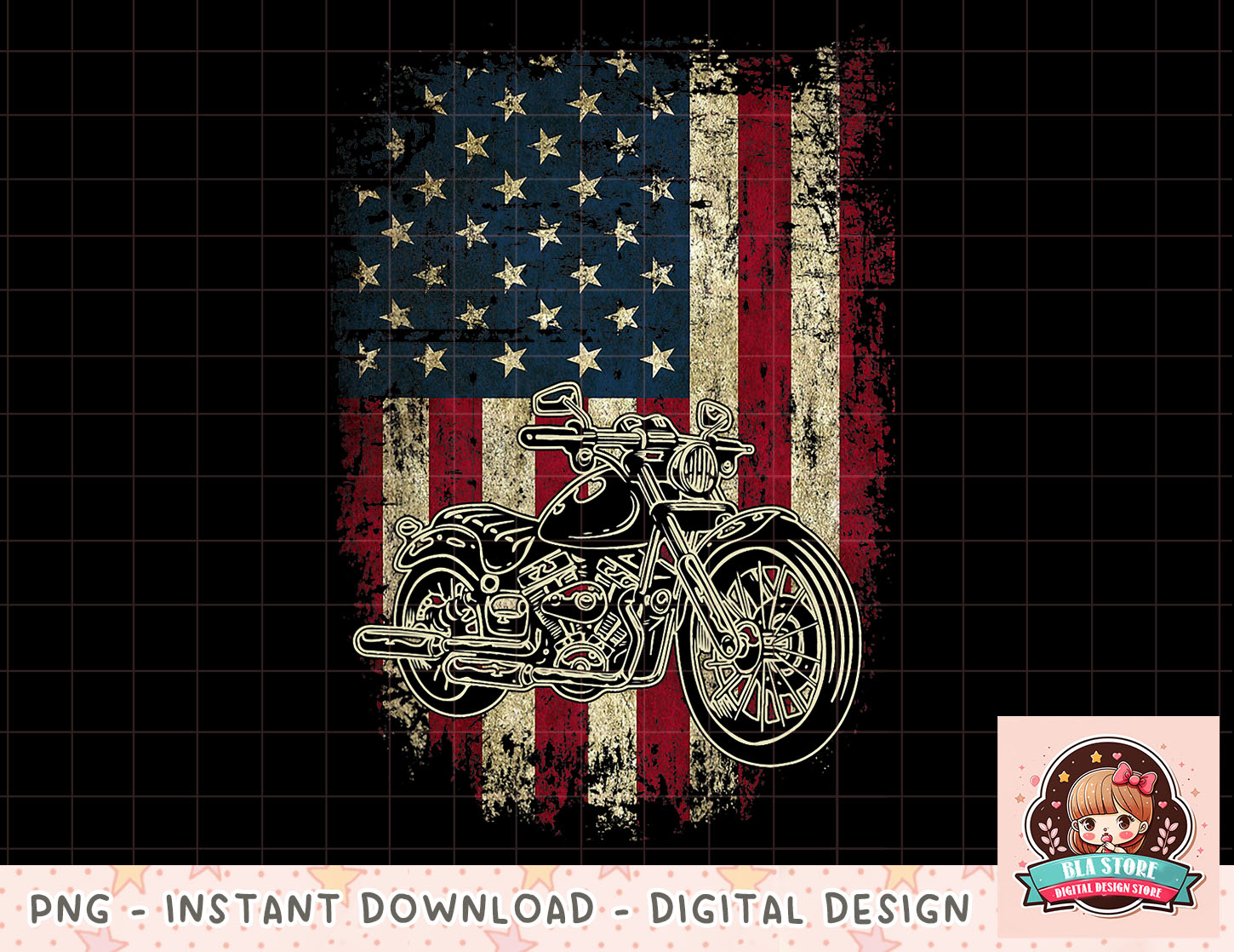 Mens Vintage USA American Flag Pride Motorcycle Rider Patrio | Inspire ...