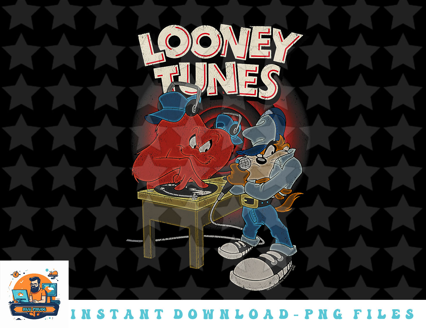 Looney Tunes DJ Looney Tunes png, sublimation, digital downl | Inspire ...