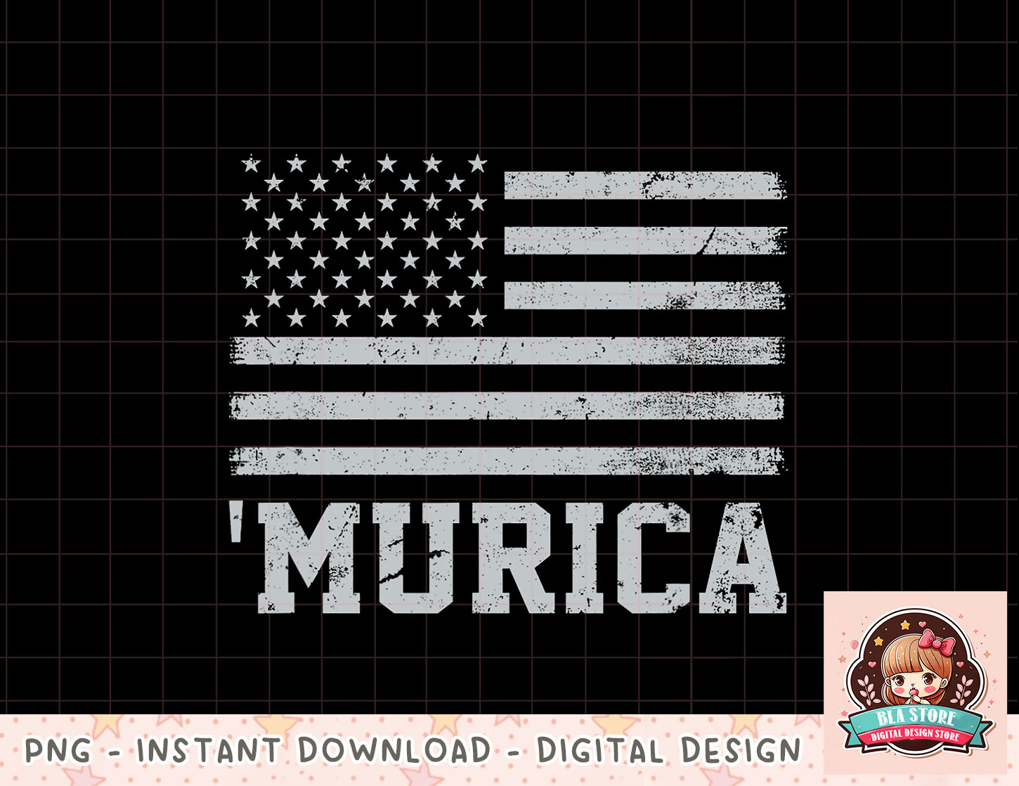 Murica Vintage American Flag png, instant download, digital | Inspire ...
