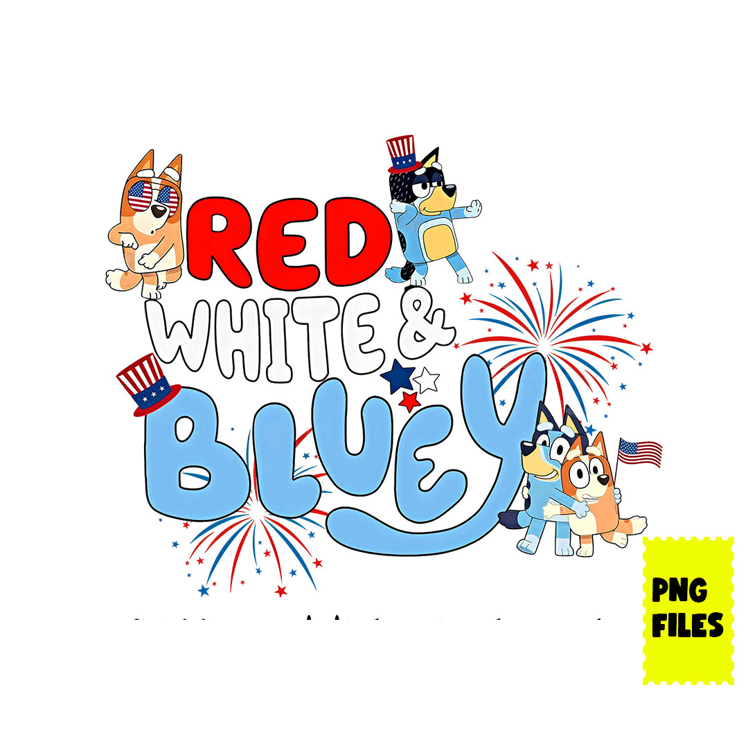 Red White Bluey Png, Bluey Png, Bluey Png, Bluey Happy USA P | Inspire ...