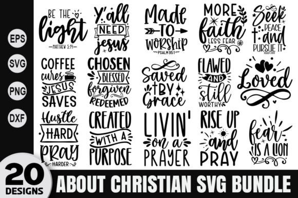 Christian Bundle Svg, Bible Verse Bundle | Inspire Uplift
