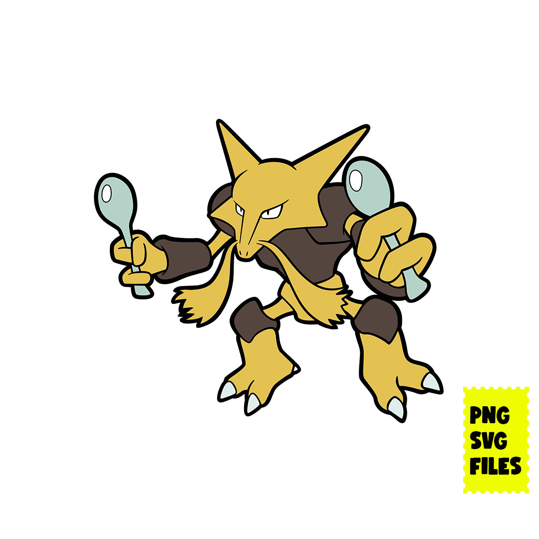 Pokemon Alakazam Svg, Alakazam Svg, Pokemon Svg, Pokemon Cha | Inspire ...