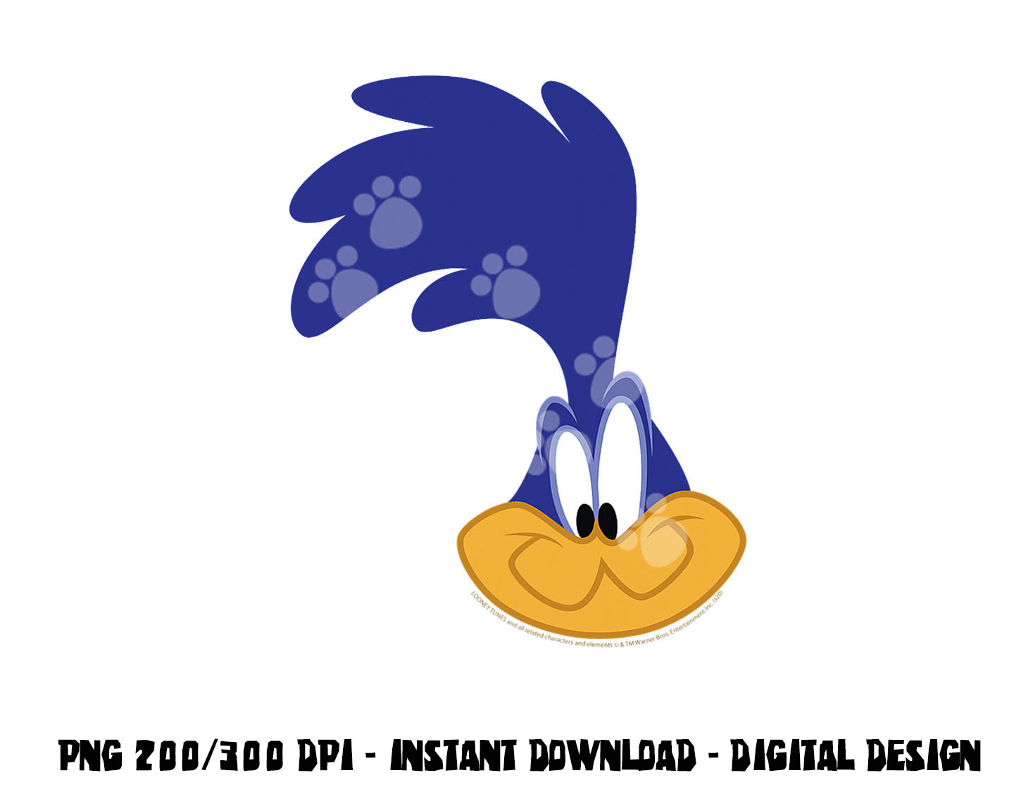 Looney Tunes Road Runner Big Face png, sublimation - Inspire Uplift