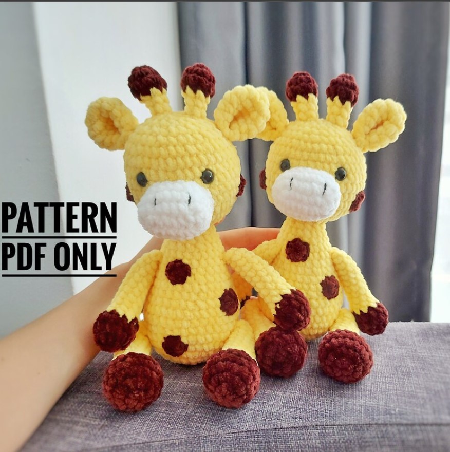 PDF plush Giraffe Crochet Pattern, Geoff the Giraffe Crochet | Inspire ...