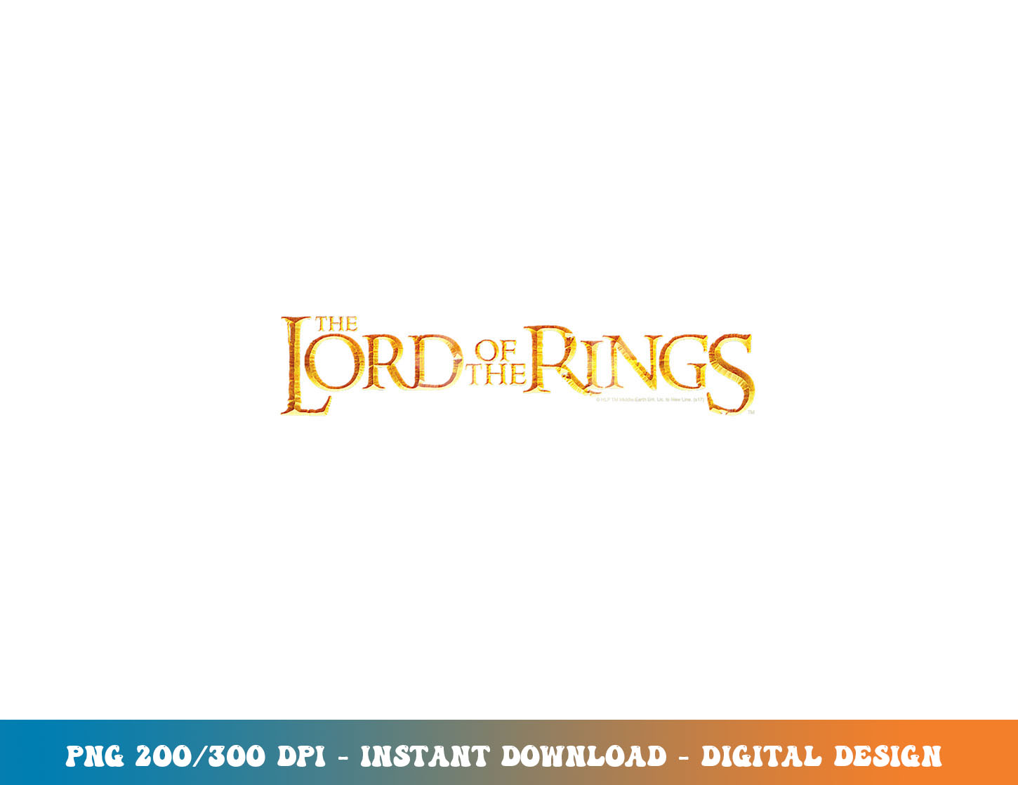 Lord of the Rings Logo png, sublimation - Inspire Uplift