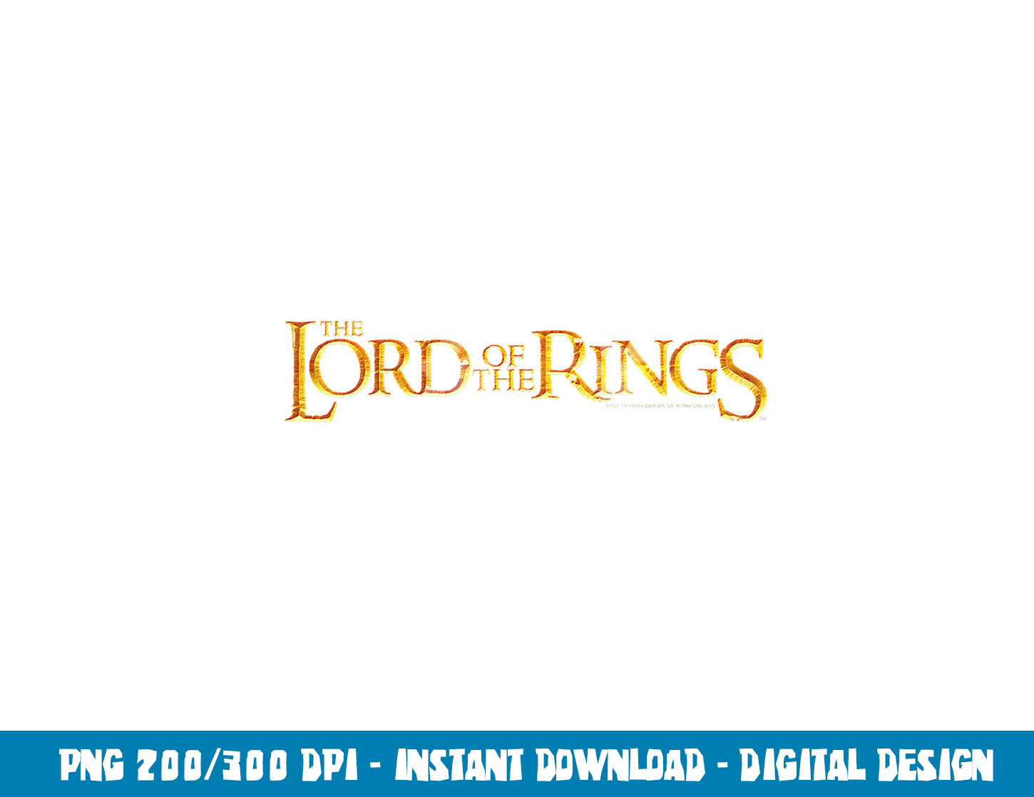 Lord of the Rings Logo png, sublimation - Inspire Uplift