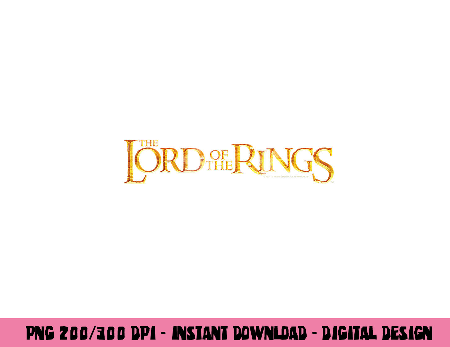 Lord of the Rings Logo png, sublimation | Inspire Uplift