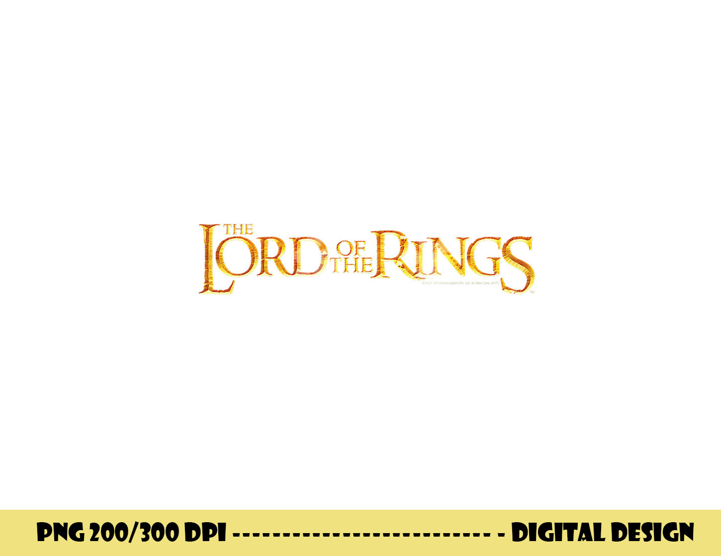 Lord of the Rings Logo png, sublimation - Inspire Uplift