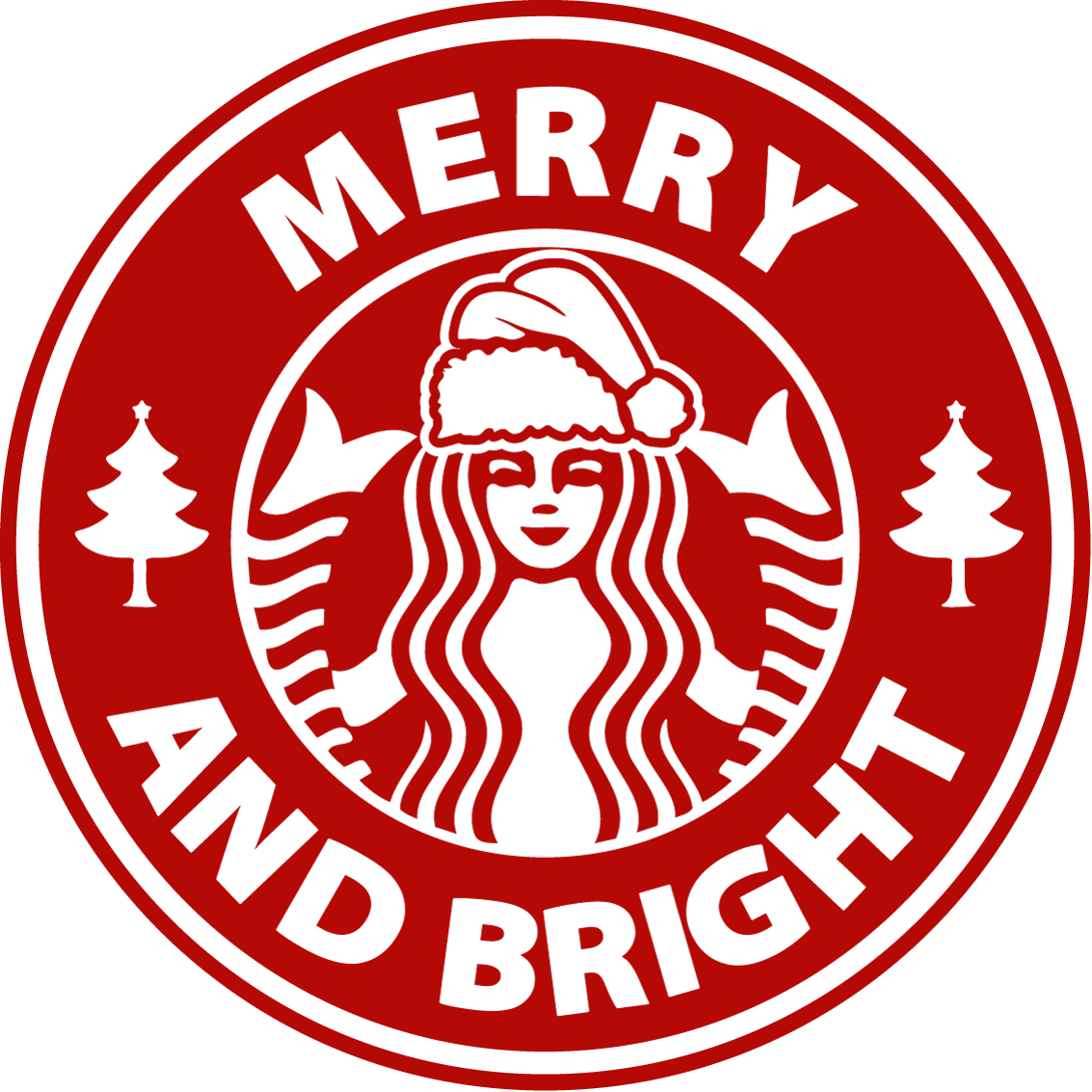 Merry And Bright Starbucks Svg, Christmas Starbucks Svg | Inspire Uplift