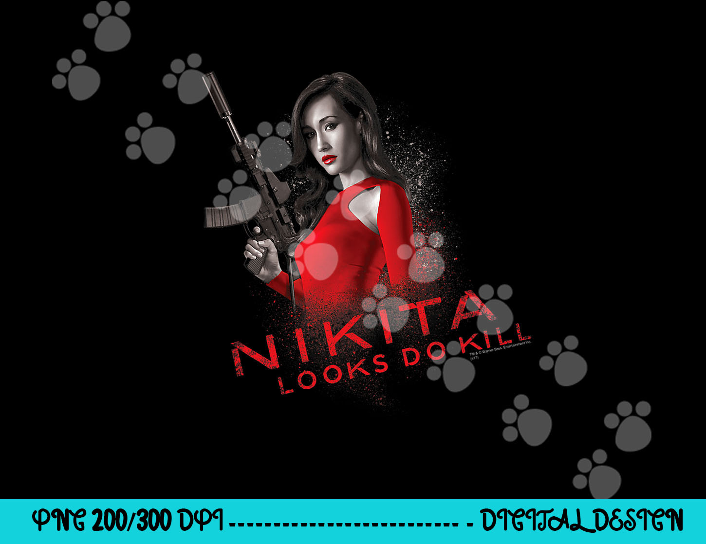 Nikita Looks Do Kill png, sublimation | Inspire Uplift