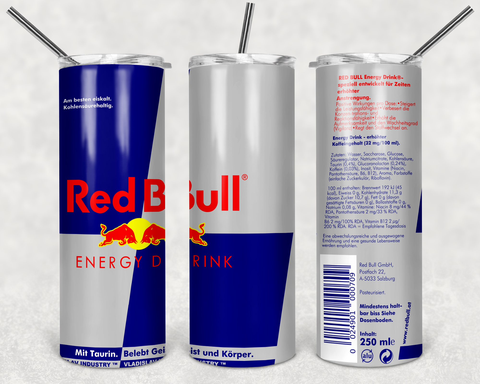 Red Bull Logo Tumbler Wrap Design, Soda Tumbler, 20oz Tumble | Inspire ...