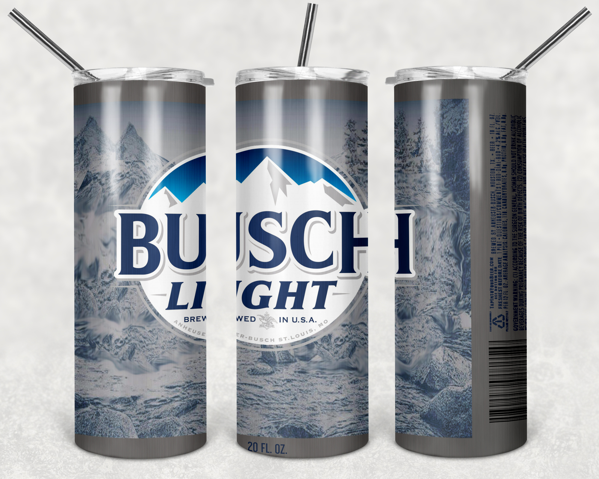 Busch Light Can 20OZ Tumbler Designs, Alcohol Label Tumbler | Inspire ...