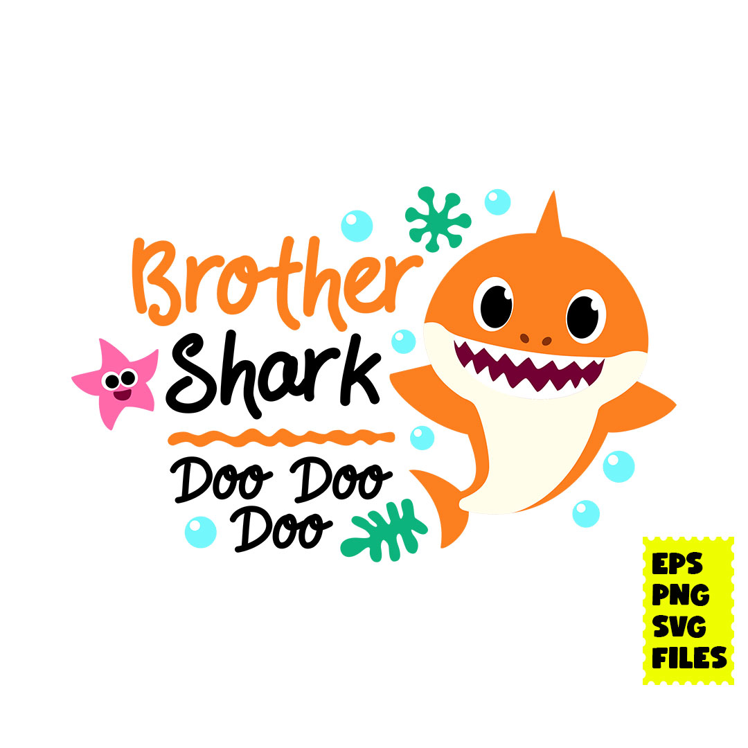 Brother Shark Svg, Shark Svg, Baby Shark Svg, Birthday shark | Inspire ...