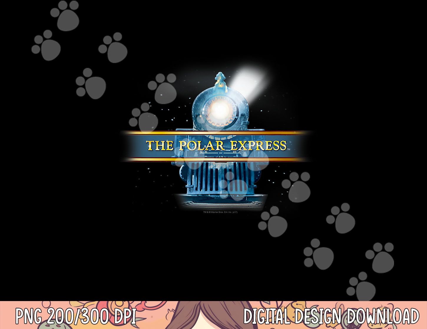 Polar Express Train Logo png, sublimation - Inspire Uplift