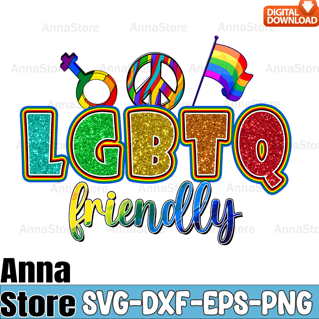 LGBTQ Friendly Svg,Gay Pride Svg,LGBT Day Svg,Lesbian Svg,Ga | Inspire ...