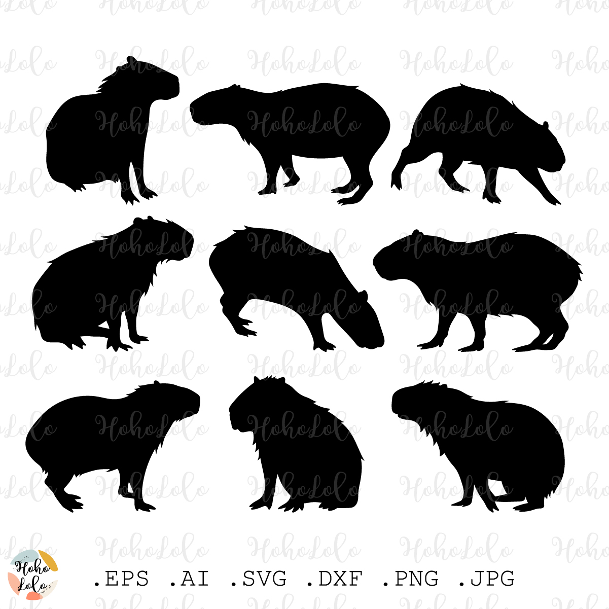 Capybara Svg, Capybara Silhouette, Capybara Cricut, Capybara | Inspire ...