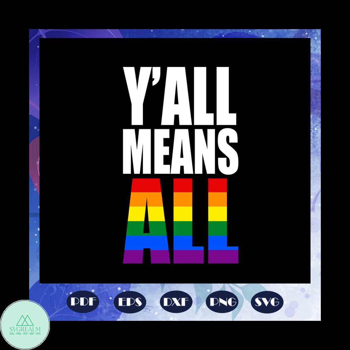 Yall means all svg, lesbian gift, lgbt shirt, lgbt pride, ga | Inspire ...