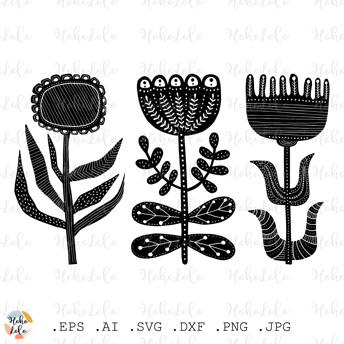 Scandi Flower Svg, Scandi Flower Cricut, Scandi Flower Clipa | Inspire ...