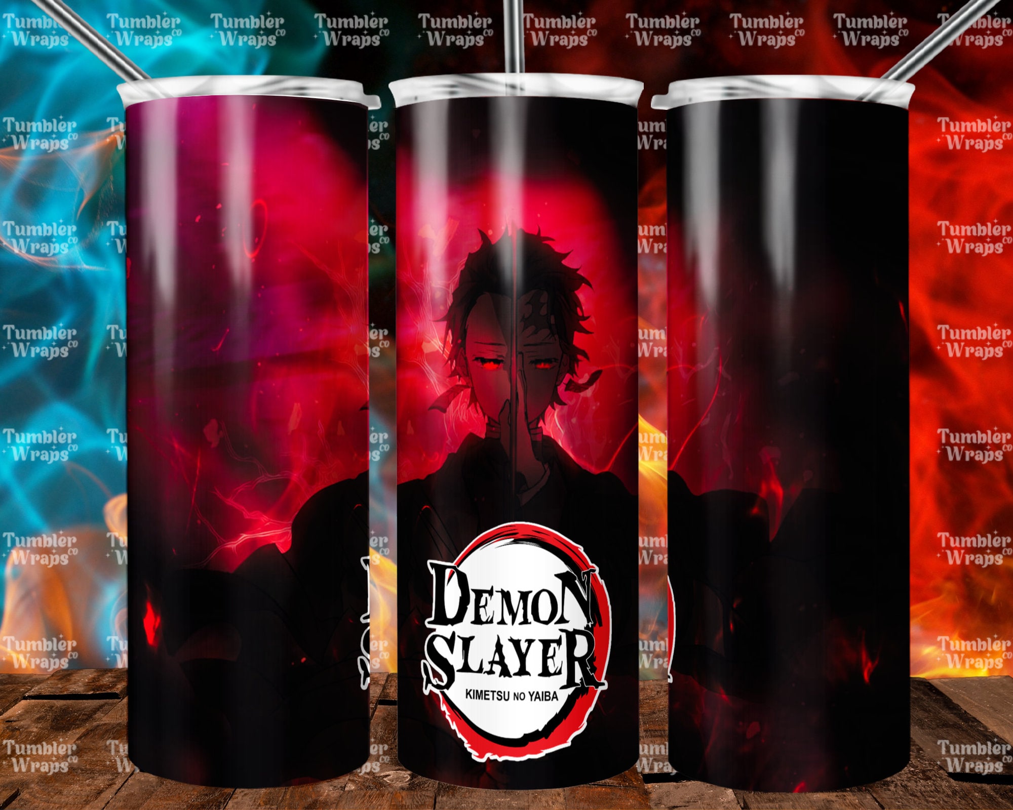 Anime Devil Hunter Skinny tumbler, Anime Wrap Sublimation 20 | Inspire ...