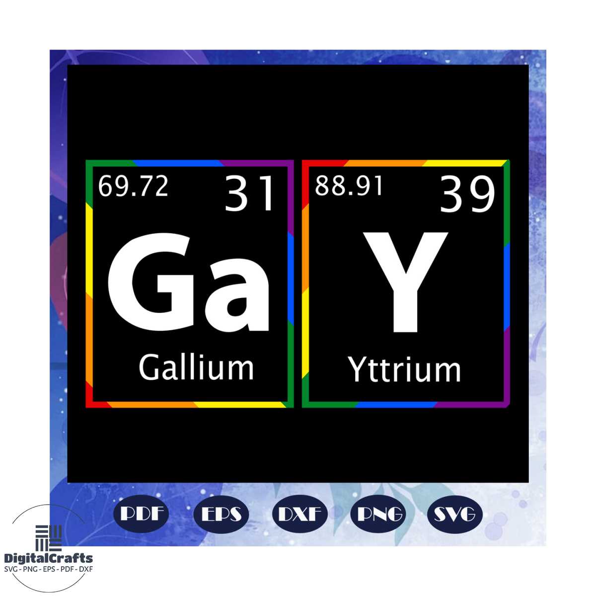 Gallium and yttrium lgbt svg, rainbow heart svg, lgbt svg, l - Inspire ...