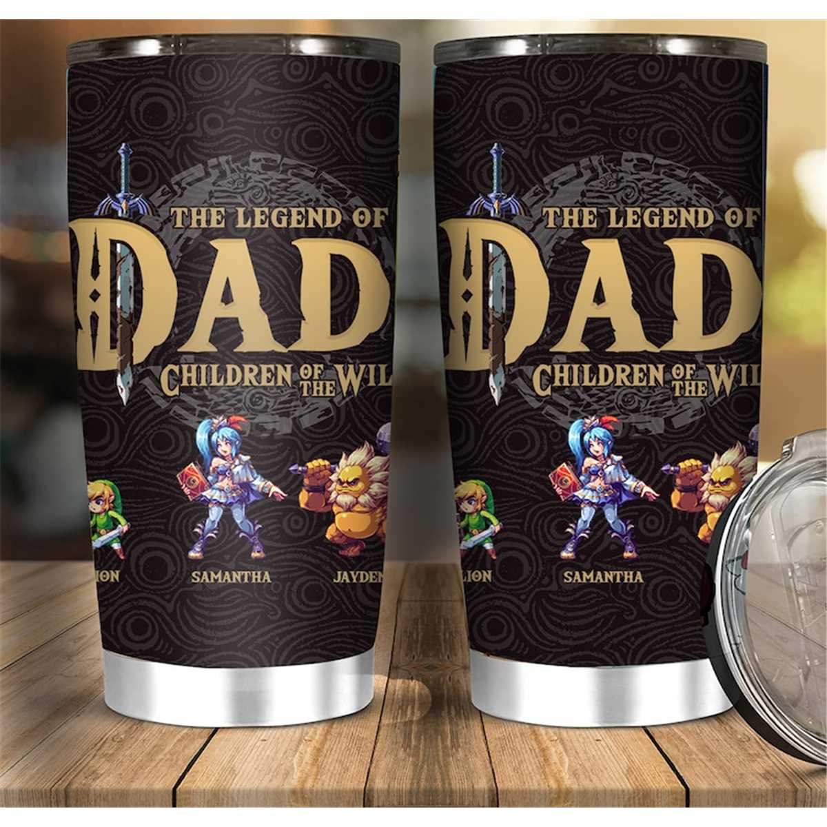 Dad The Legend Of Dad Tumbler 20oz, Zelda Dad Cup, Zelda Tum | Inspire ...