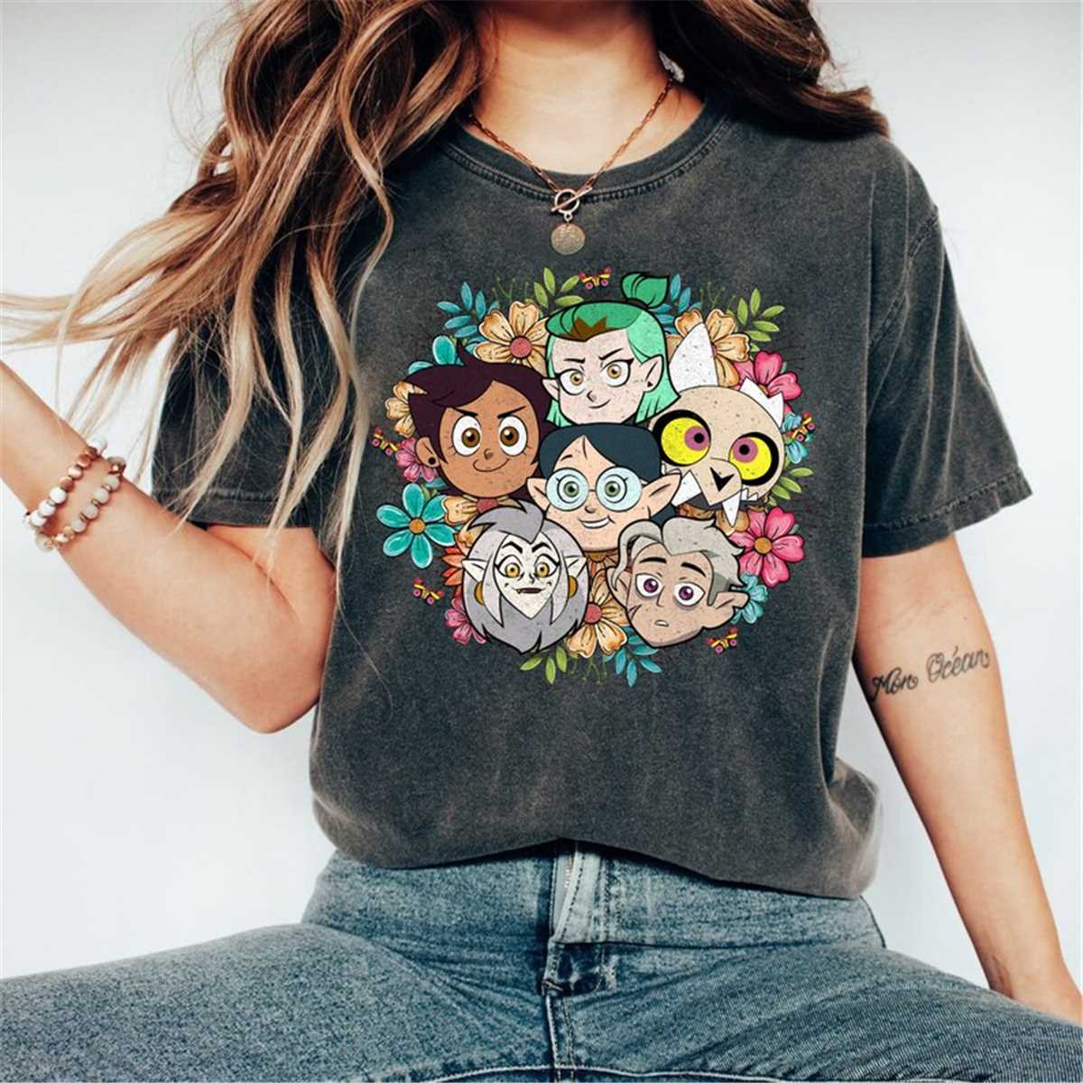 The Owl House Floral Shirt, The Owl House Shirt, Boiling Isl - Inspire ...
