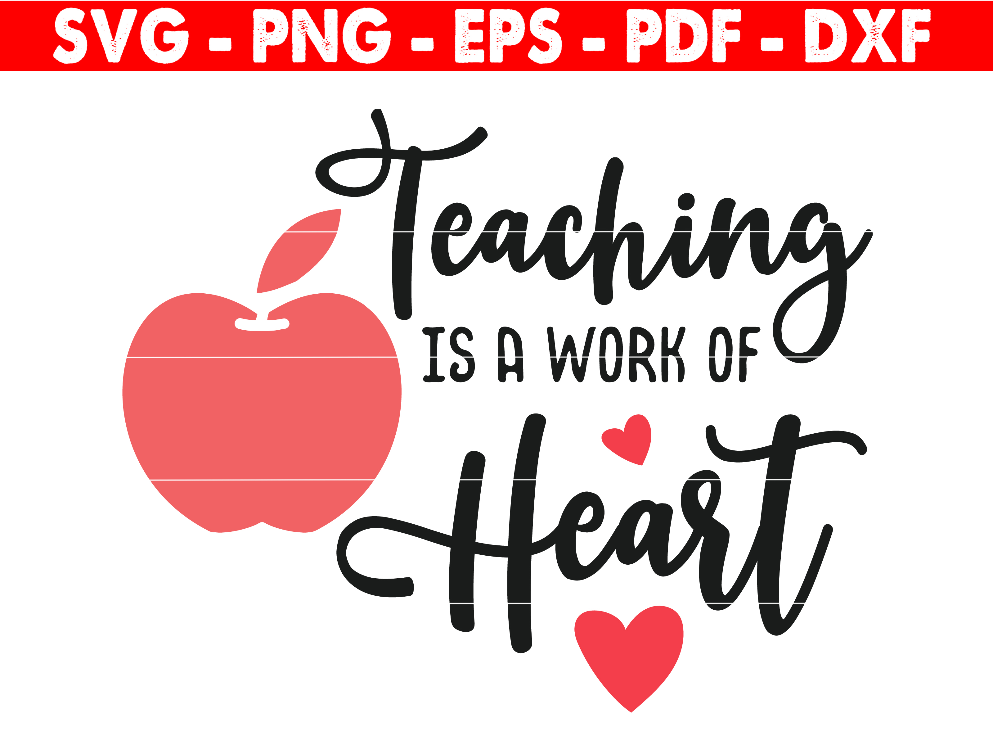 Teaching Is A Work Of Heart Svg, Teacher Shirt Svg, Teacher - Inspire ...