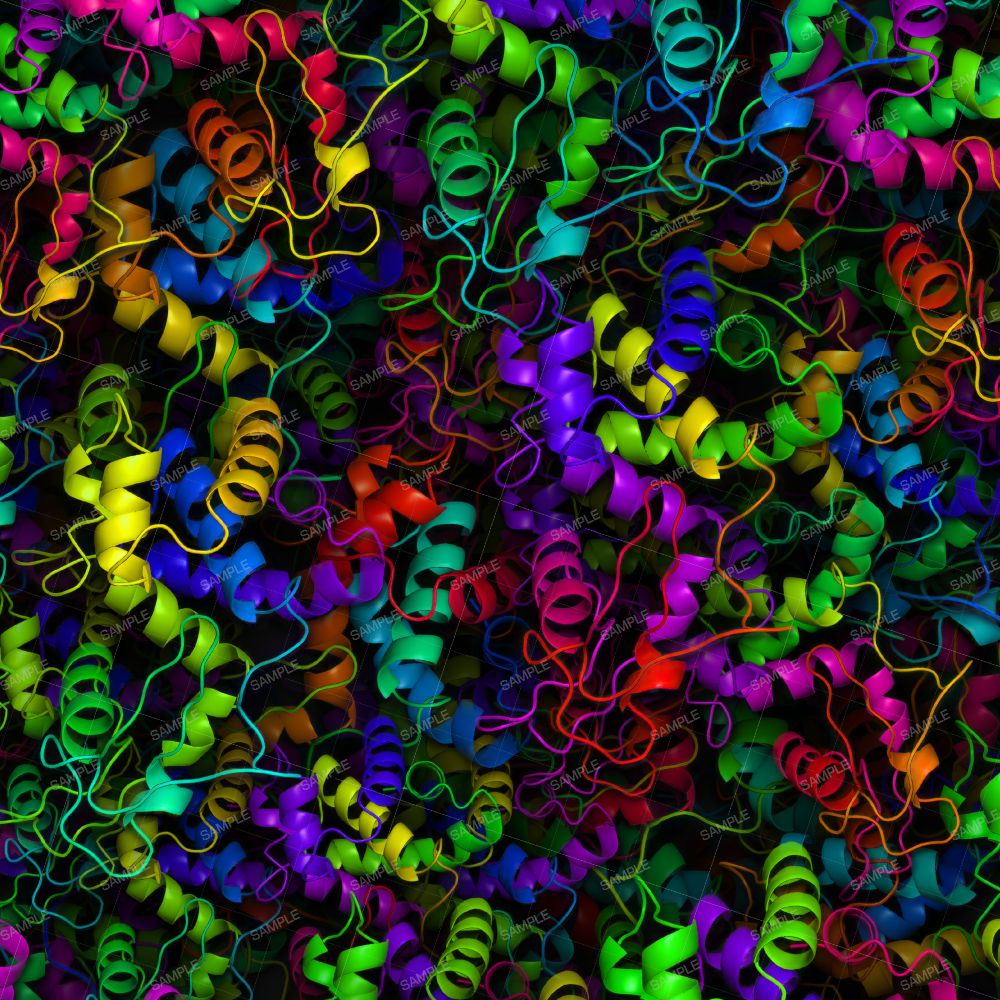 Protein Structure Seamless Tileable Repeating Pattern - Inspire Uplift