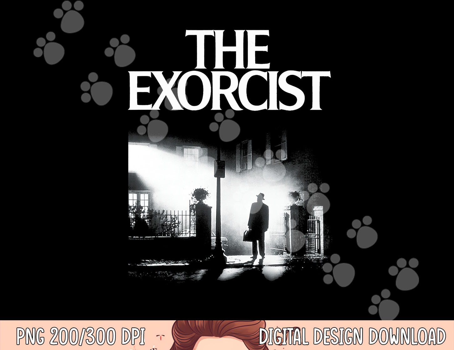 The Exorcist Poster png, sublimation - Inspire Uplift
