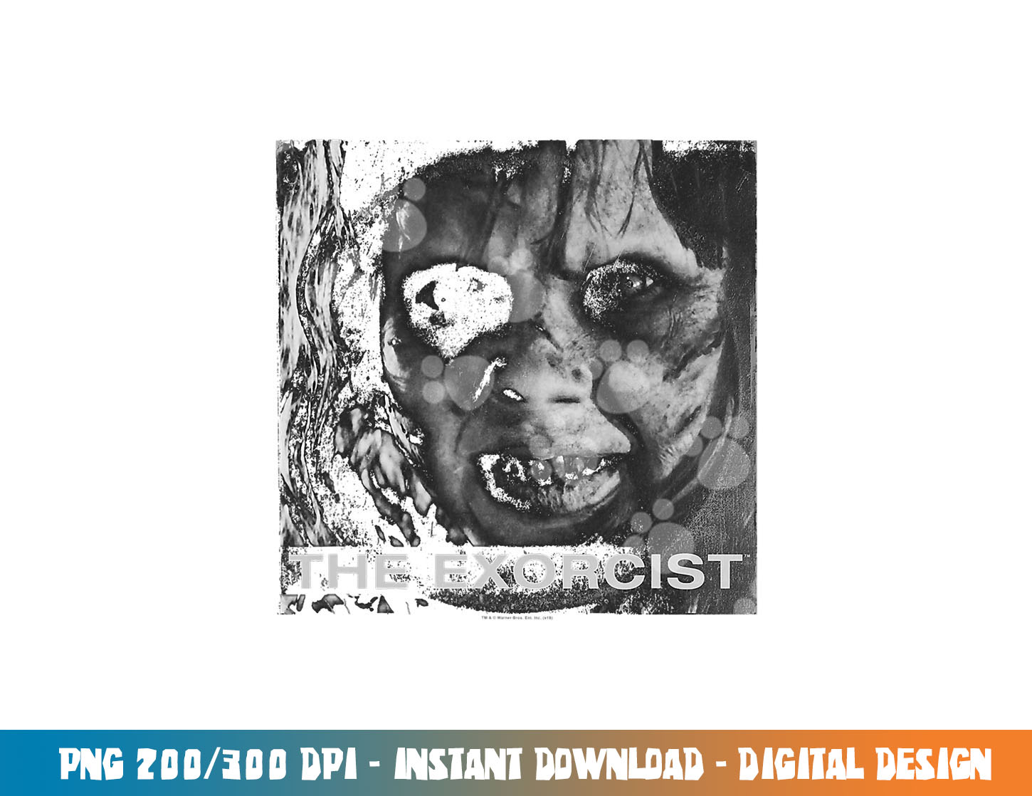 The Exorcist Regan Approach Face png, sublimation - Inspire Uplift