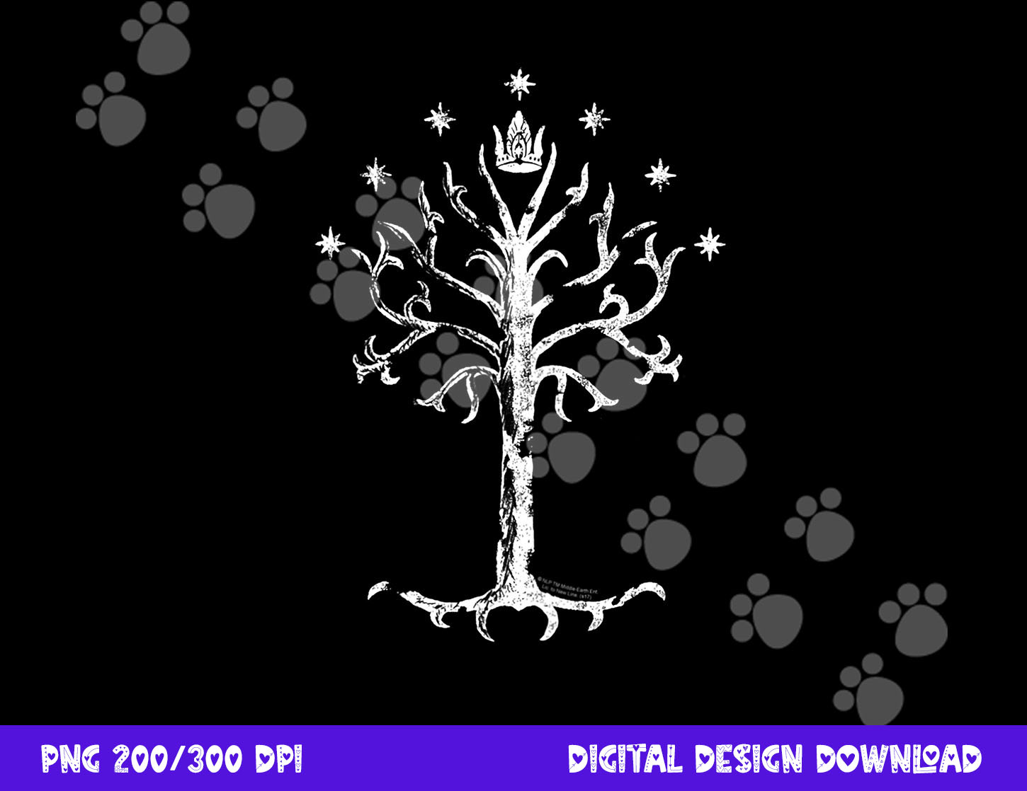 The Lord of the Rings Tree of Gondor png, sublimation | Inspire Uplift